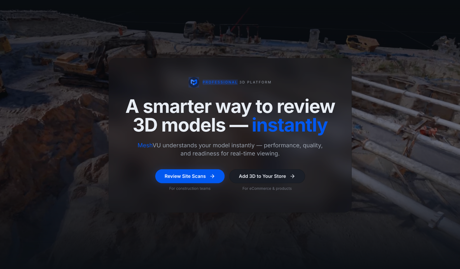 MeshVU — Smart 3D Review Platform | Real-Time Model Viewer